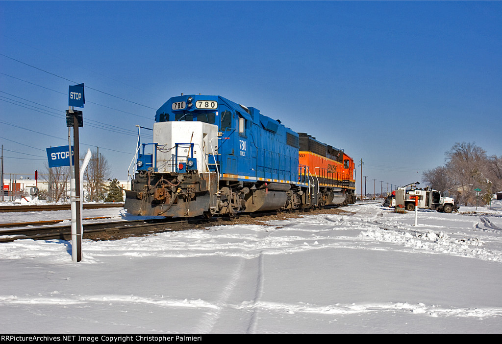 EMDX 780 and BNSF 1567